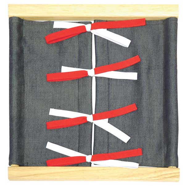 ชุดฝึกผูกโบว์(Bow Typing Frame)Montessori educational toys | Shopee ...