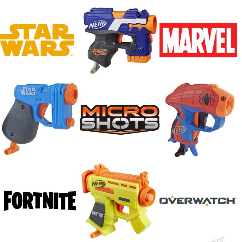 {มือสอง}ปืนNerf Microshots ปืนของเล่น ของสะสม ของแท้ สภาพดี ยิงดี แถม ...