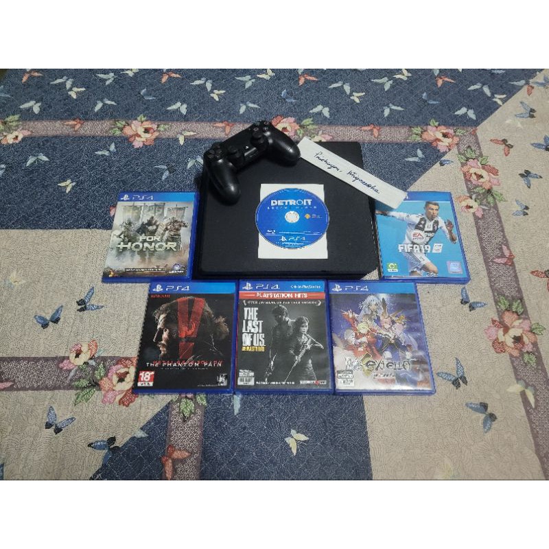 ps4slim(500gb)พร้อม16เกมในเครื่อง+แผ่น4แผ่น | Shopee Thailand
