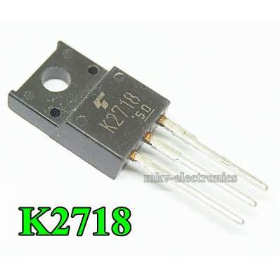 2SK2718 , K2718 , MOSFET N-Channel 900V 2.5A , TO-220F 1PCS 1ตัว | Shopee Thailand