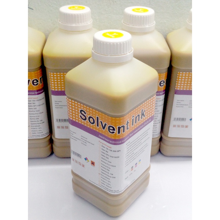 หมึก Eco Solvent ขนาด 1 ลิตร Y (เหลือง) ใช้กับ Epson dx4/dx5/dx7/dx11 ...