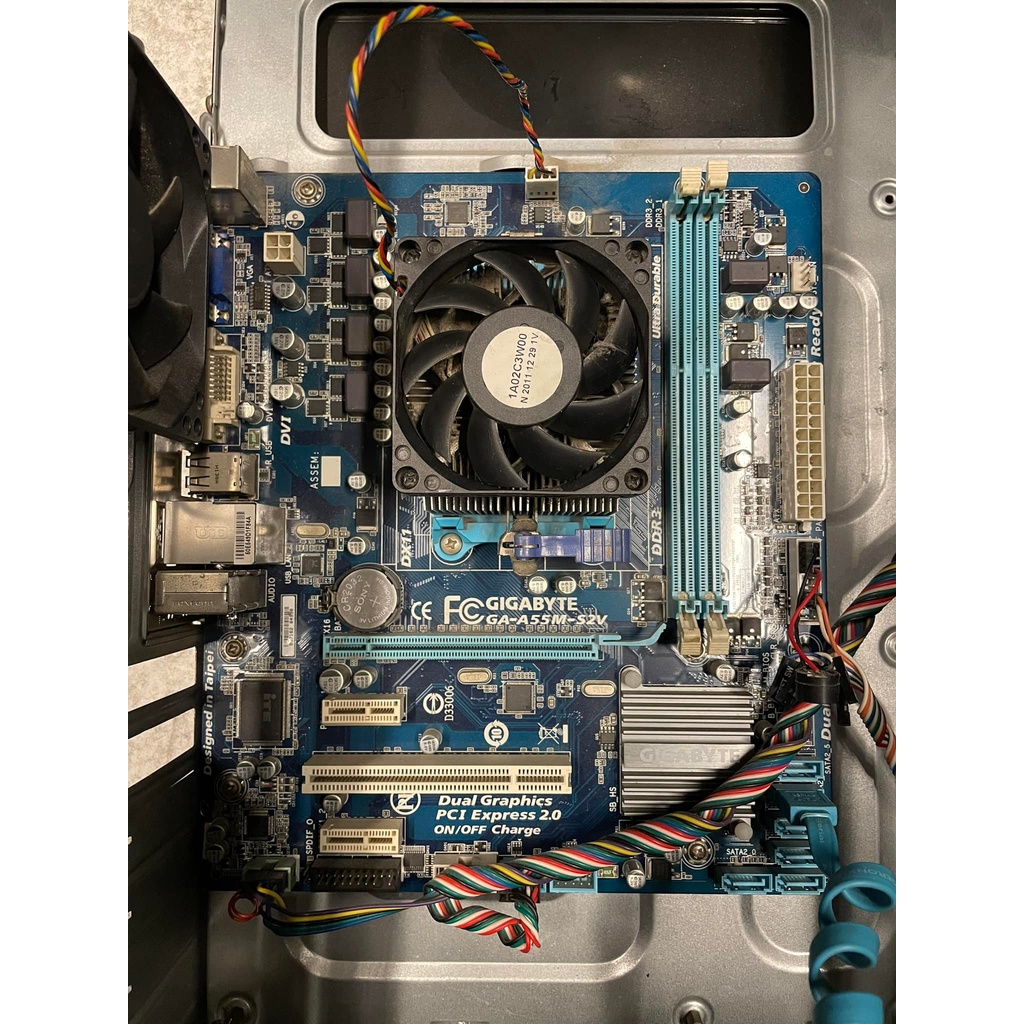 CPU AMD Athlon II X4 651K 3.0GHz 4คอร์ 4เทรด + Mainboard GIGABYTE A55M ...