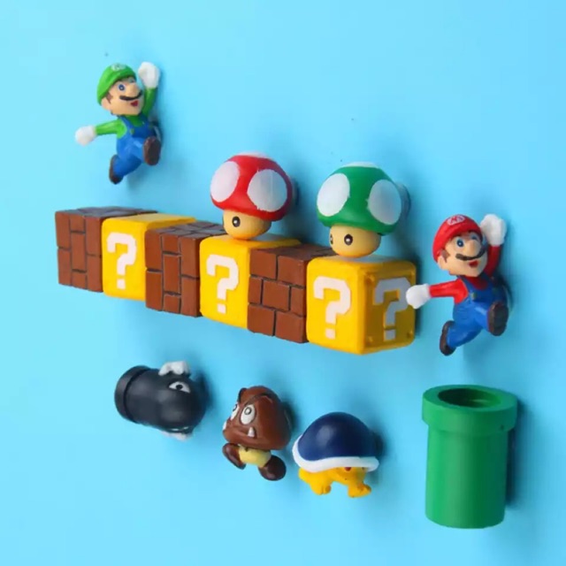 Super Mario magnet set (1 set มีแม่เหล็ก 10 ชิ้น) | Shopee Thailand