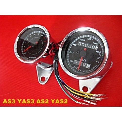 TACHOMETER & SPEEDOMETER SET PAIR For YAMAHA AS3 YAS3 AS2 YAS2 // มาตรวัด วัดรอบความเร็ว เรือน ...