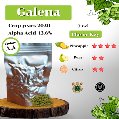 Galena Hops (1oz) Crop years 2020 (บรรจุด้วยระบบสูญญากาศ) | Shopee Thailand