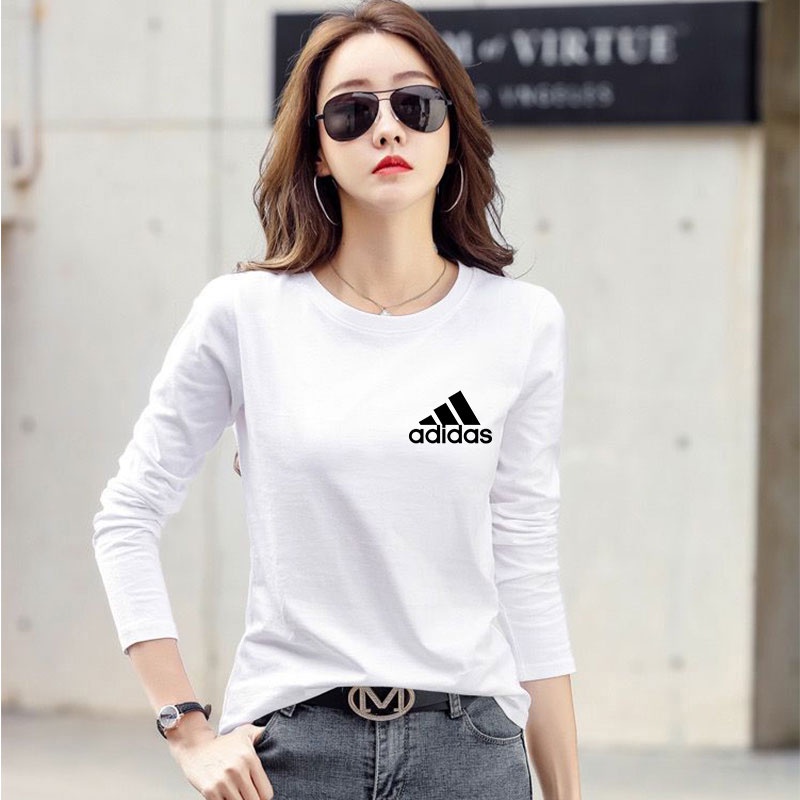 TL-303 เสื้อยืดแขนยาวแฟชั่นเกาหลี ผ้านุ่มใส่สบาย ลายการ์ตูนน่ารัก มีไซส์ S-XXL | Shopee Thailand