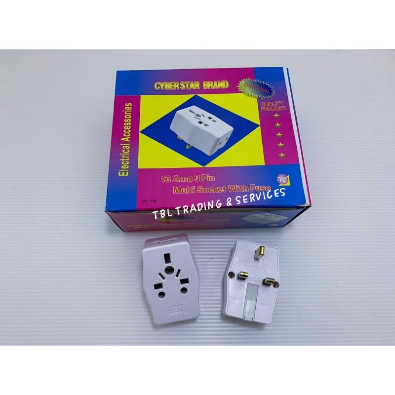 3 way Adaptor 7196 Plug / 3 way multi Adaptor Plug / 13A 3 way multi ... 3 way Adaptor 7196 Plug / 3 way multi Adaptor Plug / 13A 3 way multi ...