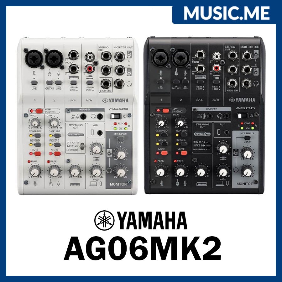 ดิจิตอล มิกเซอร์ Yamaha AG06MK2 Live Streaming Mixer I ผ่อน0% นาน10 ...