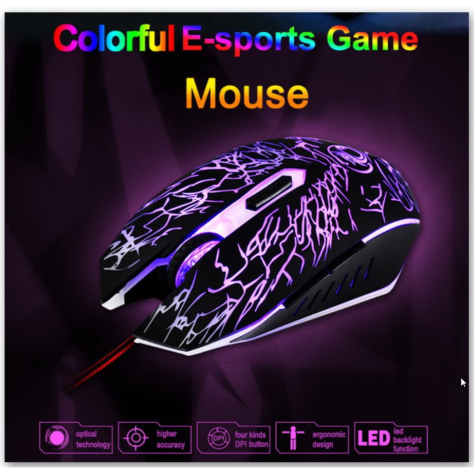 เมาส์เกมมิ่ง เมาส์มาโคร IMICE Gaming Macro Mouse X5 2400DPI เมาส์เล่น ...
