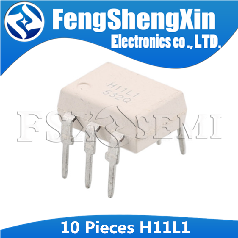 10 ชิ้น/ล็อต H11L1 dip-6 H11L1M 6-pin dip optoisoators logic เอาต์พุต ...