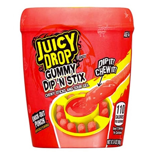 Juicy Drop Gummy Dip 'N Stix เยลลี่แท่งจิ้มจุ่ม ขนมนำเข้าอเมริกา (96g ...