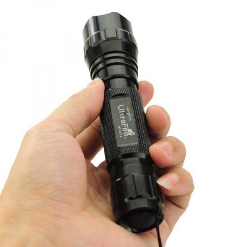 ไฟฉายพร้อมใช้ UltraFire WF-501B CREE XM-L T6 LED 2000LM Flashlight +18650 Battery + Charger ...