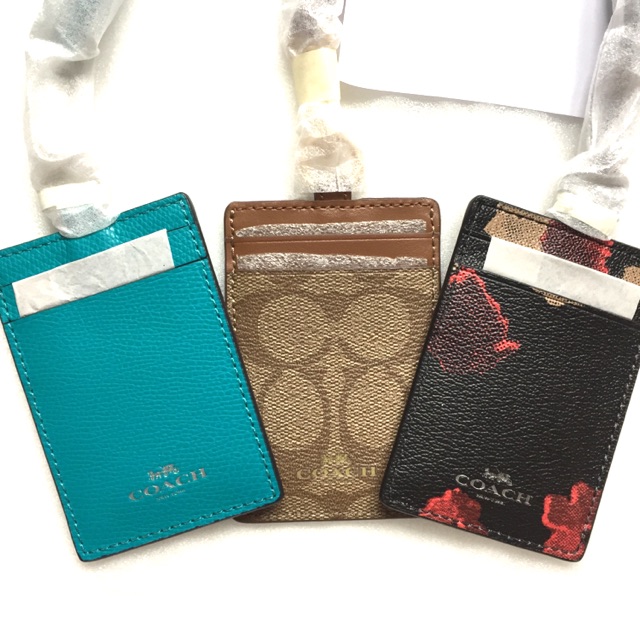 COACH SIGNATURE LANYARD ID CASE | Shopee Thailand