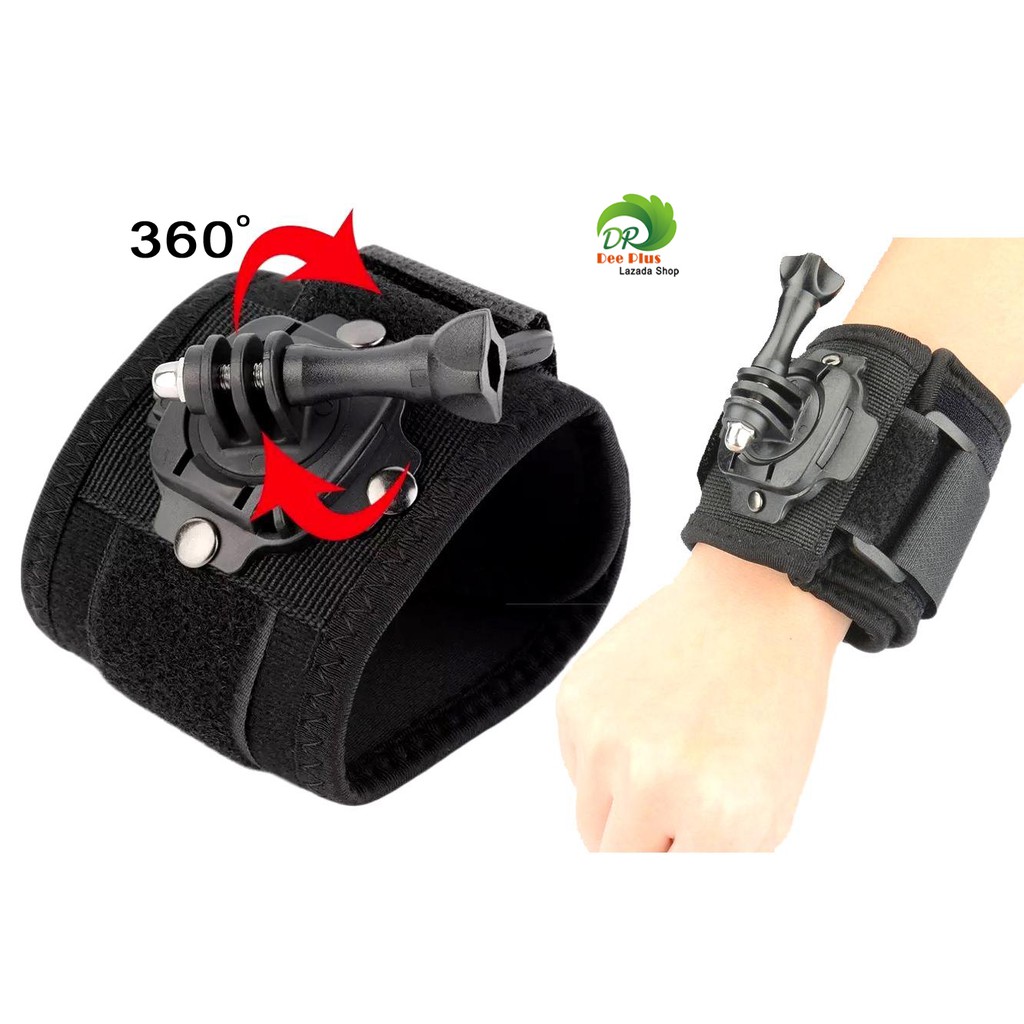 360 Degree Rotating Wrist Mount with Wrist Strap and Screw for GoPro ...