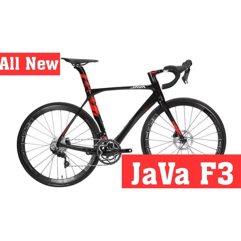 โฉมใหม่ Java Feroce3 Disc ซ่อนสาย จัดเต็ม เฟรมและล้อคาร์บอน เกียร์105 ...