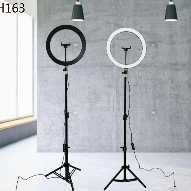 ไฟสตูดิโอ LED USB Ring Light ไฟแต่งหน้า ไฟเซลฟี ไฟวงเเหวน 3สี หรี่แสง ...