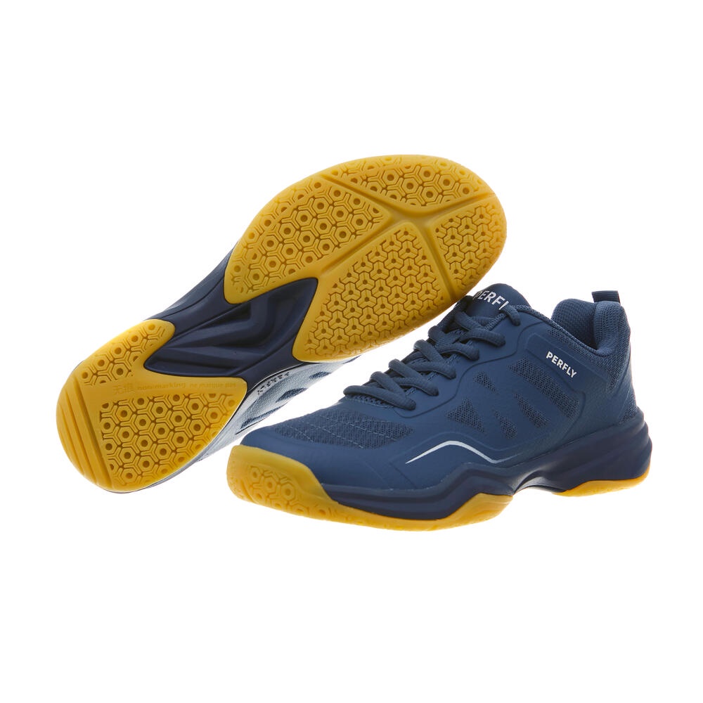 รองเท้าแบดมินตันผู้หญิง รองเท้าแบดมินตัน สีน้ำเงิน PERFLY WOMEN ...