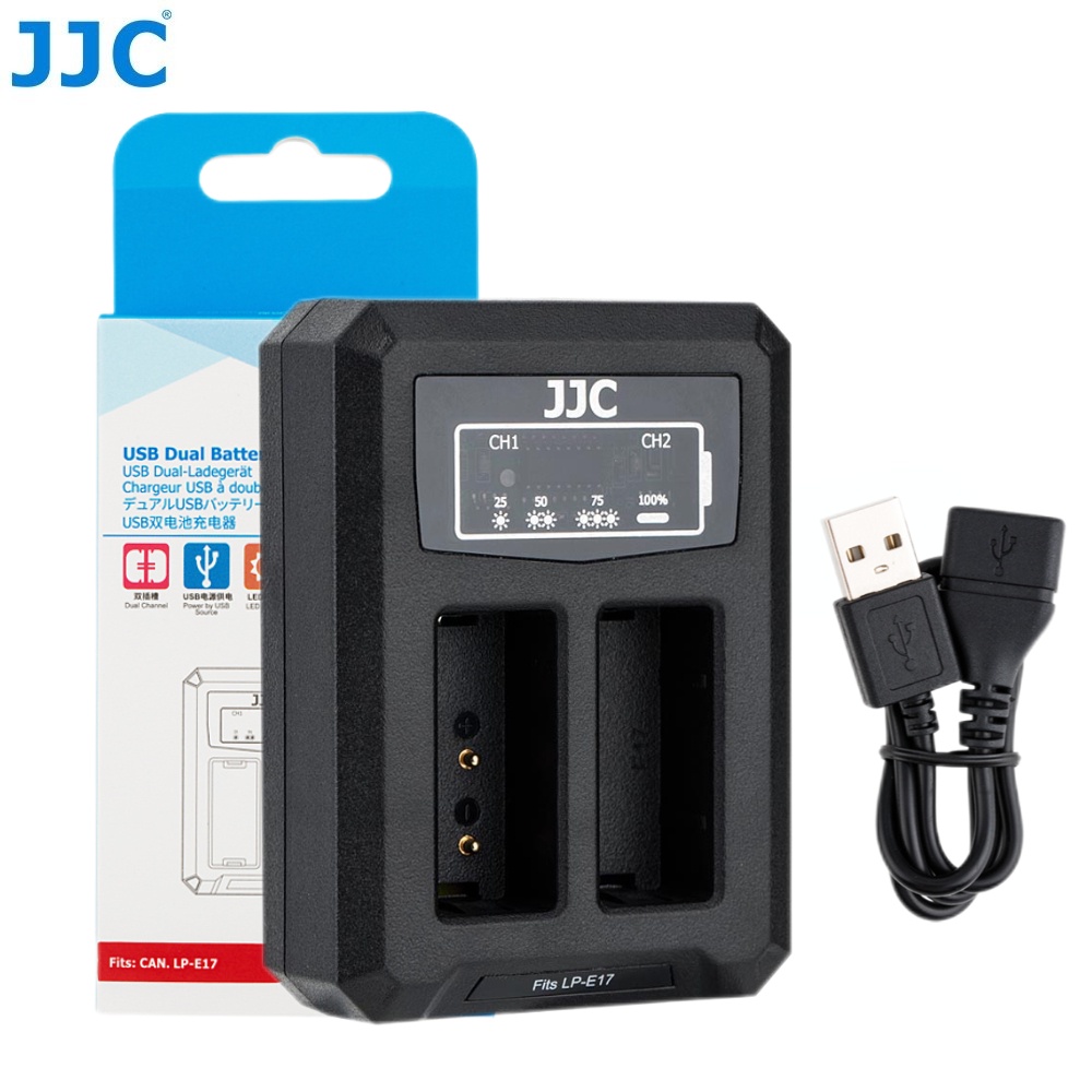 JJC แบตเตอรี่กล้องสำหรับ LP-E17 LPE17 Canon EOS R50 R50V R10 R8 RP ...