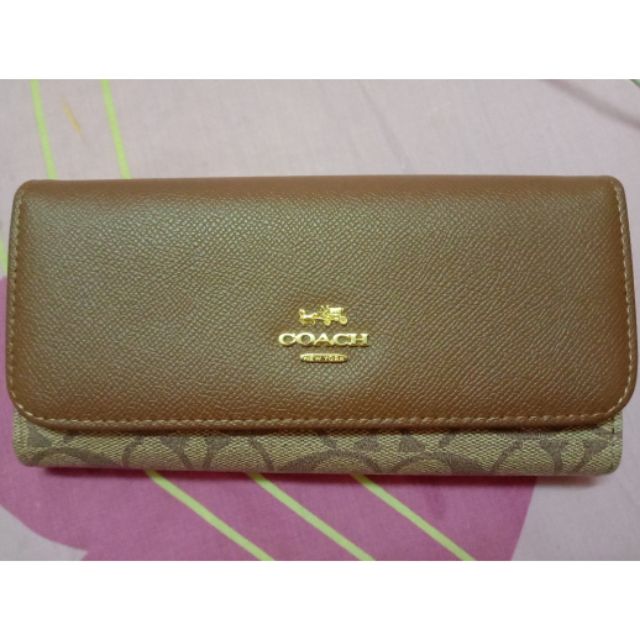 Coach กระเป๋าสตางค์ใบยาว 3พับ ราคาดีงาม | Shopee Thailand