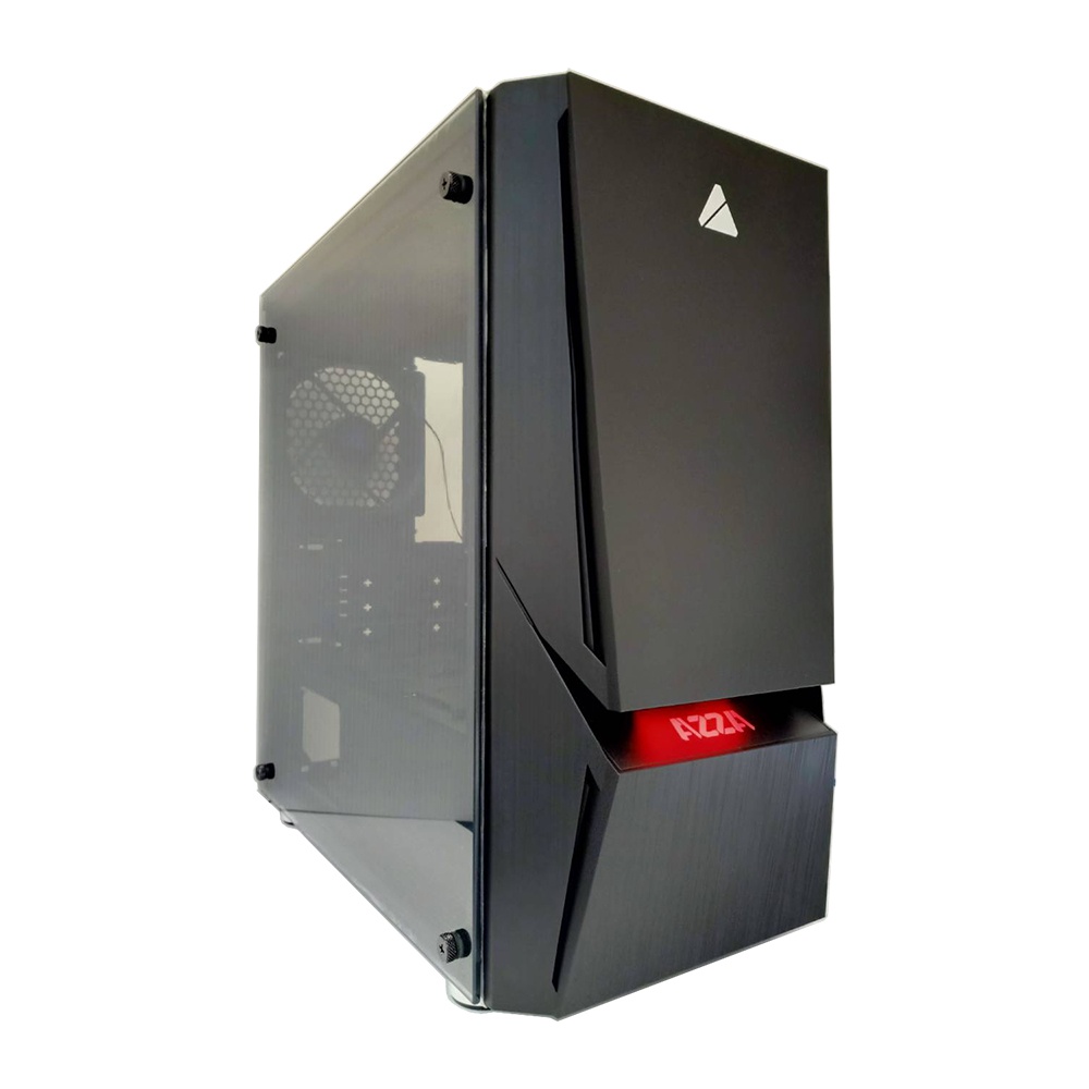 AZZA Micro ATX Mid Tower Tempered Glass RGB Gaming Case LUMINOUS 110 - Black | Shopee Thailand
