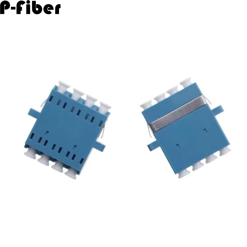 100pcs LC Quad adapter SM MM LC/APC Quadruple optical fiber coupler OM3 ...