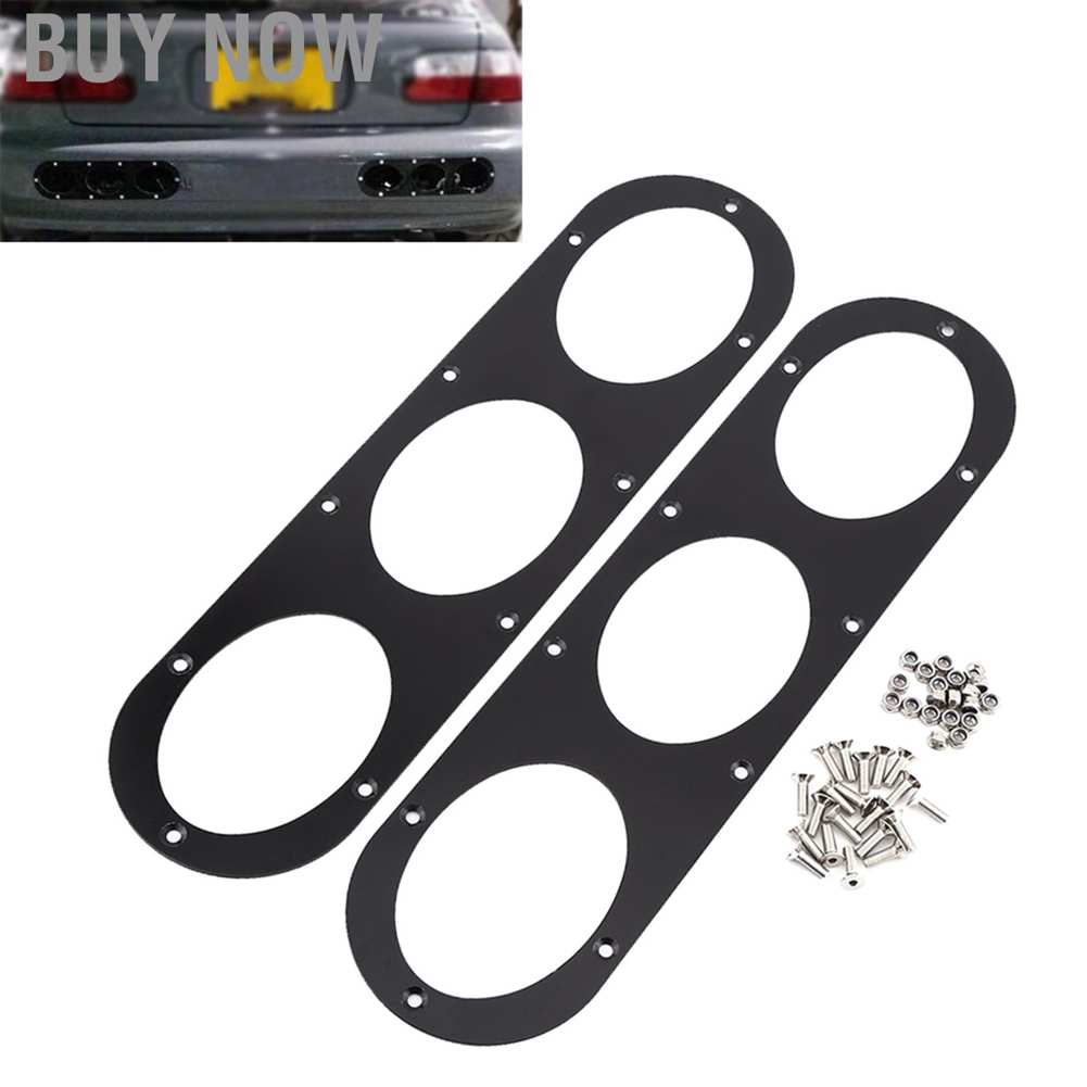 Buy Now 2 pcs Universal Aluminium Alloy Rear Bumper Race Air Diversion ...
