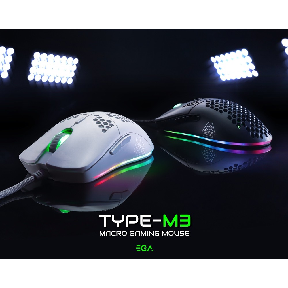เมาส์เกมมิ่ง EGA TYPE M3 Gaming Mouse Macro LED RGB | Shopee Thailand