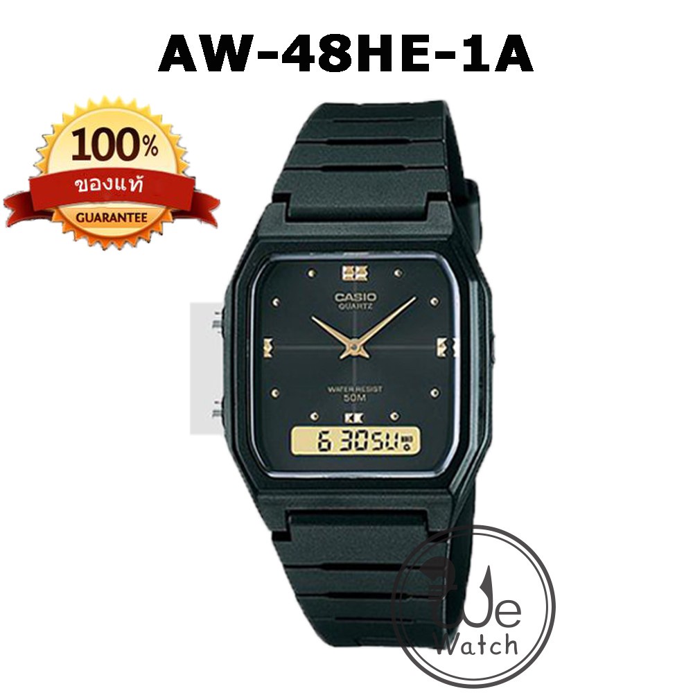 ราคาถูก ของขวัญ แฟชั่น Casio รุ่น AW-48HE AW-49HE AW-90H นาฬิกาสายยาง ...