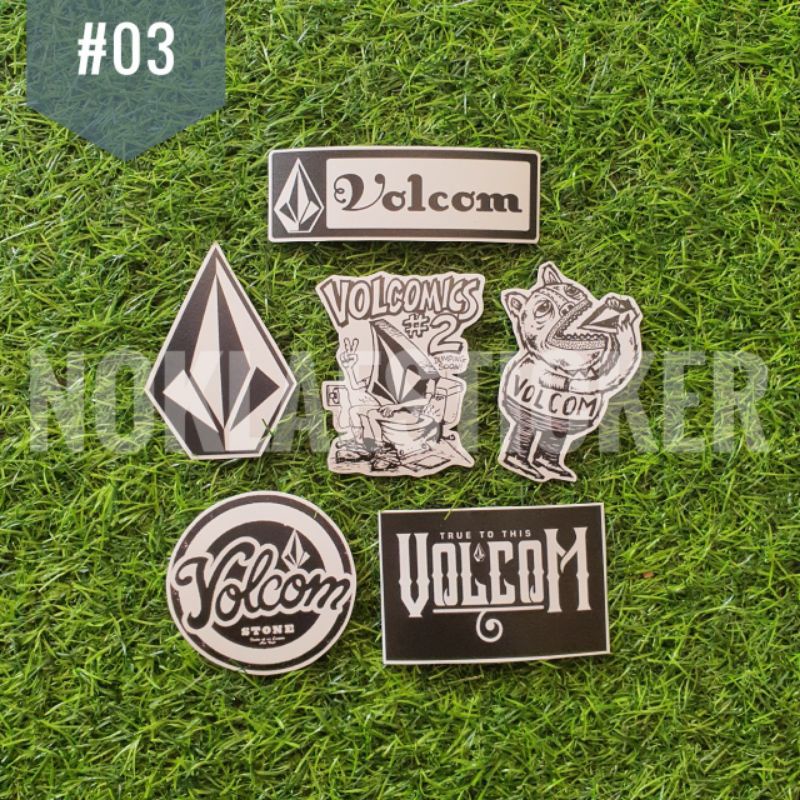 Stickers Volcom🔥วอค่อมสติ๊กเกอร์เคลือบด้านกันน้ำ💯กันรอยอย่างดี | Shopee ...