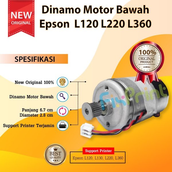 Dynamo Motor ภายใต้ Epson L120 L130 L220 เครื่องพิมพ์มอเตอร์ PF กระดาษ ...