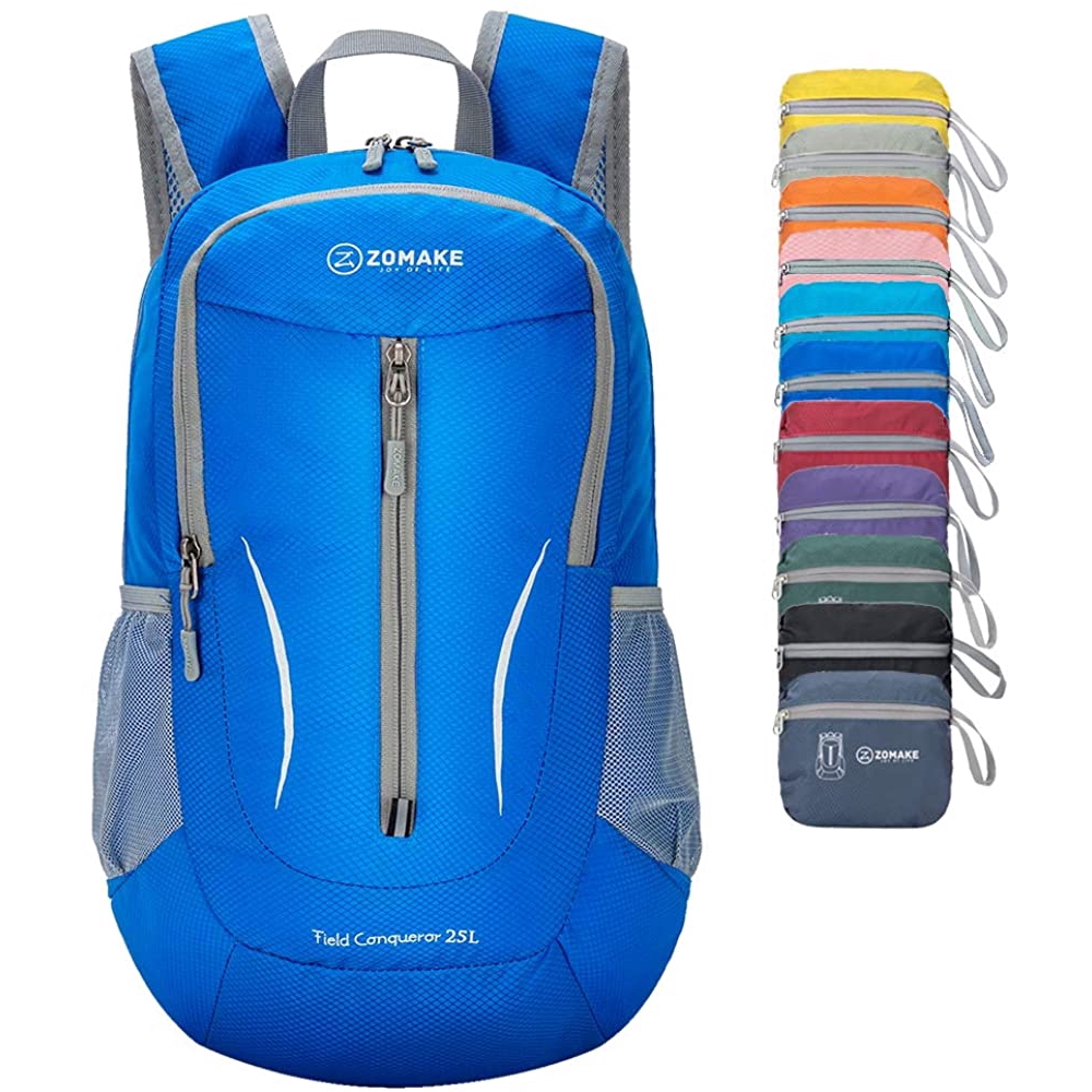 ZOMAKE Foldable Backpack กระเป๋าเป้สะพายหลัง น้ำหนักเบา 25L กันน้ํา พับ ...