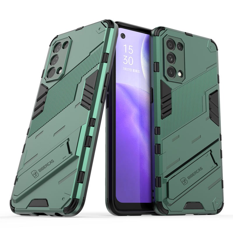 เคส OPPO Reno5 5G ฮาร์ดเคสกันกระแทกเคสโทรศัพท์ Hybrid Armor Shockproof ...