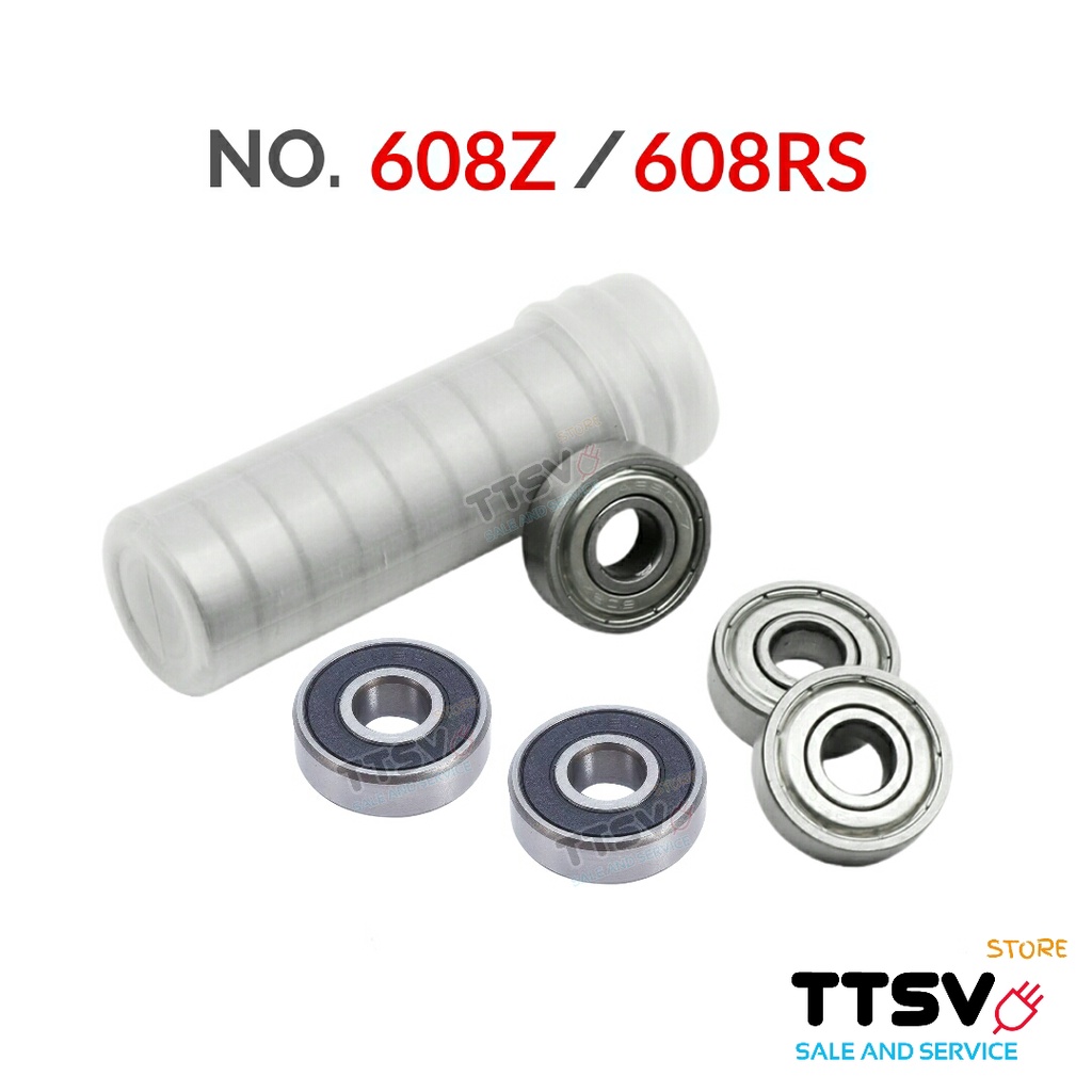 ตลับลูกปืน เบอร์ 608Z / 608RS รองรับความเร็วรอบสูง คุณภาพดี ทน เสียง ...