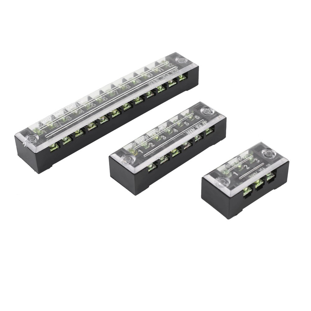 TERMINAL BLOCK 15A,25A,45A 3P/4P/5P/5P/8P/10P/12 เทอร์มินอล บล็อค ต่อตรง แผงต่อสายไฟ แรงดัน 600V ...