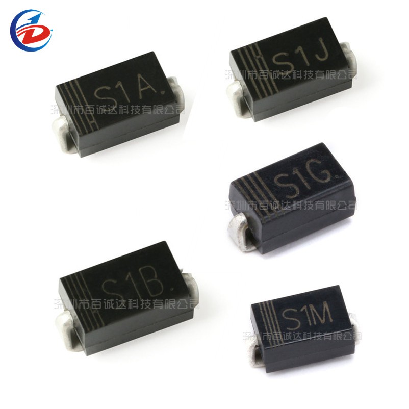 10PCS SMD S1A S1B S1G S1J S1M SMA Universal ไดโอดวงจรเรียงกระแส ...