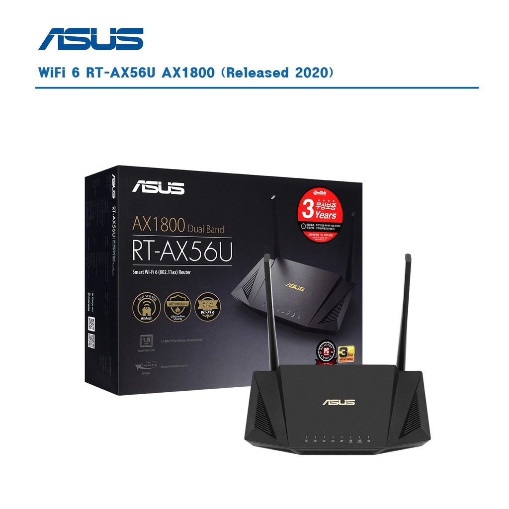 Router ASUS (RT-AX56U) Wireless AX1800 Dual Band Gigabit | Shopee Thailand