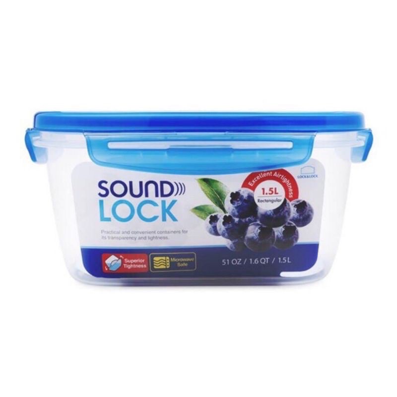 กล่องพลาสติก SOUND LOCK กล่องเก็บของพลาสติก [LOCK & LOCK] 3L4 | Shopee ...