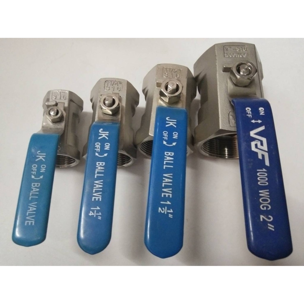 JK ball valve stainless #316 1 PCบอลวาล์วสแตนเลส #316 1 ตอน ขนาด 1" 1.1 ...