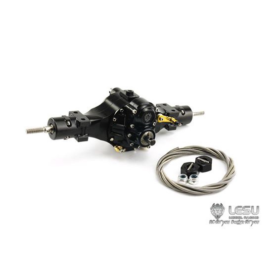 LESU เพลาหน้าโลหะ Differential LOCK RC 1/14 รถบรรทุก Tamiya (Q-9006 ...