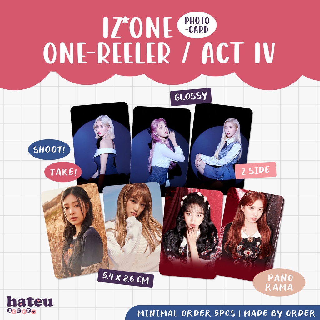 Iz*one Unofficial Photocard One-reeler / Act IV (IZONE) | Shopee Thailand