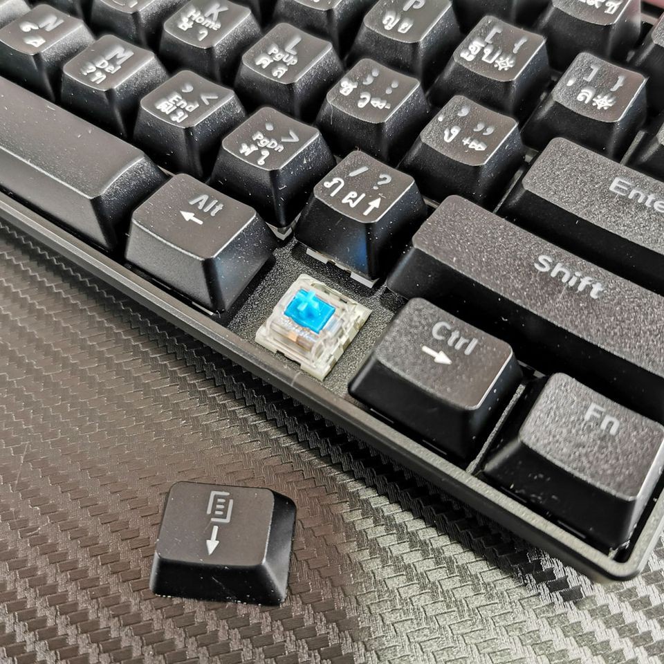 คีย์บอร์ดRazeak RK-X41 Blue Switch Mechanical Gaming ของแท้ | Shopee ...