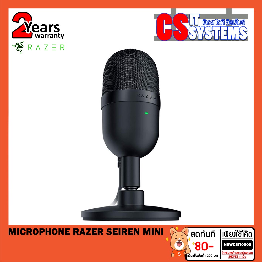Razer Seiren Mini USB Microphone Condenser Supercardioid Ultra-Compact ...