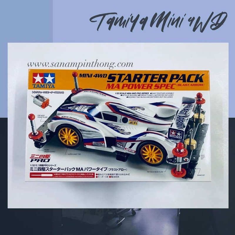 Mini 4WD – Tamiya Item #18647 Mini 4WD Starter Pack MA Power Spec ...