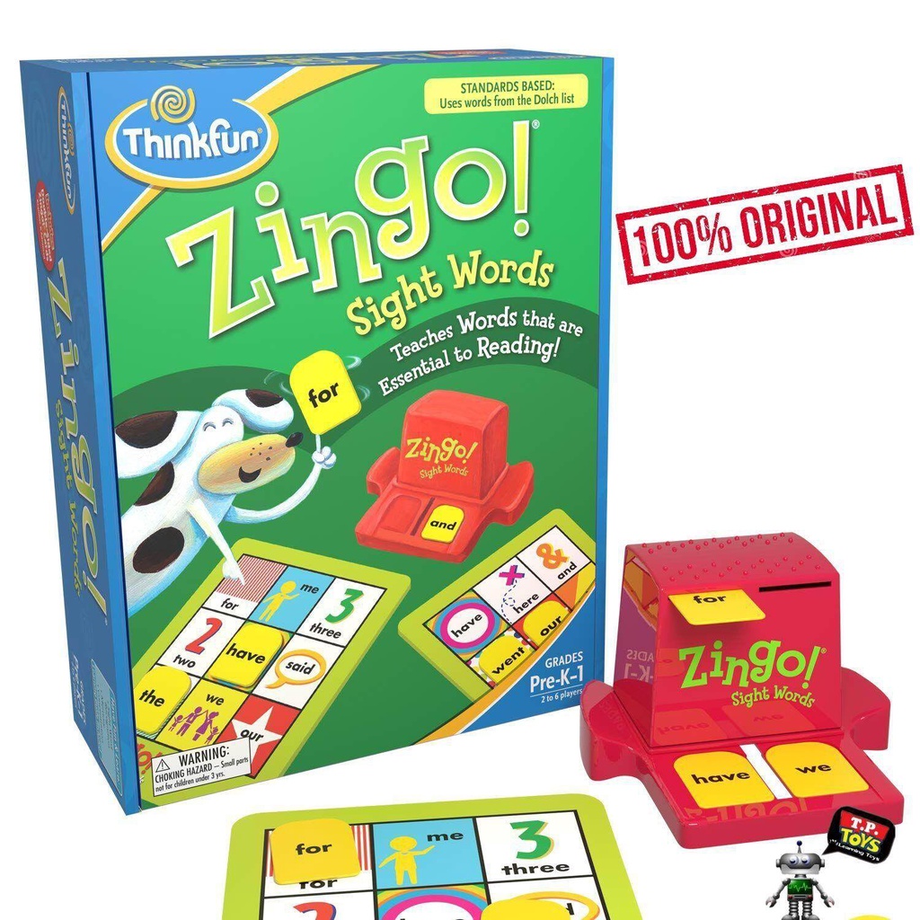 T.P. TOYS ZINGO Sight Word เกมส์ Bingo รูปแบบใหม่ พร้อมสนุก และเรียนรู้ ...