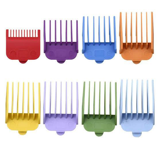 Wahl Color Coded Attachment Cutting Guide Combs 8pcs - ชุดฟันรอง/รอง ...