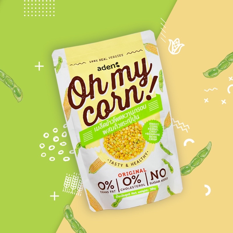 Oh my corn! ข้าวโพดหวานกรอบผสมถั่วแระญี่ปุ่น Original 30g - ขนมเพื่อ ...