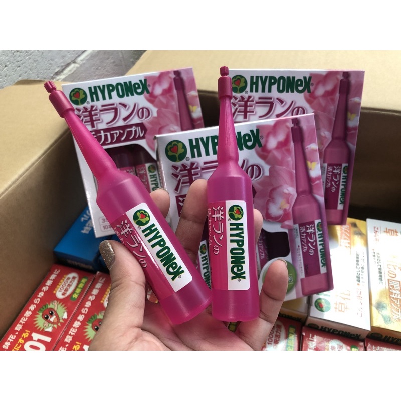 ปุ๋ย HYponex Ampoel สินค้านำเข้าจากญี่ปุ่น เขียวอ่อน ฟ้า ชมพู ส้ม (1 กล่อง มี 10 หลอด) | Shopee ...