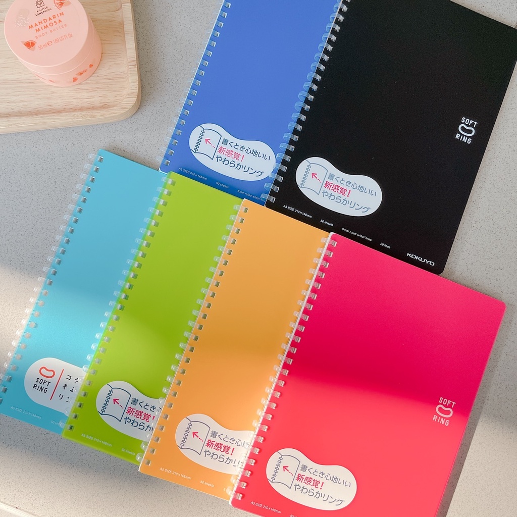 Kokuyo Campus SOFT RING NOTEBOOK MEMO PAD B5/A5 รุ่น ス-SV301BT (สมุดสันนิ่ม) | Shopee Thailand