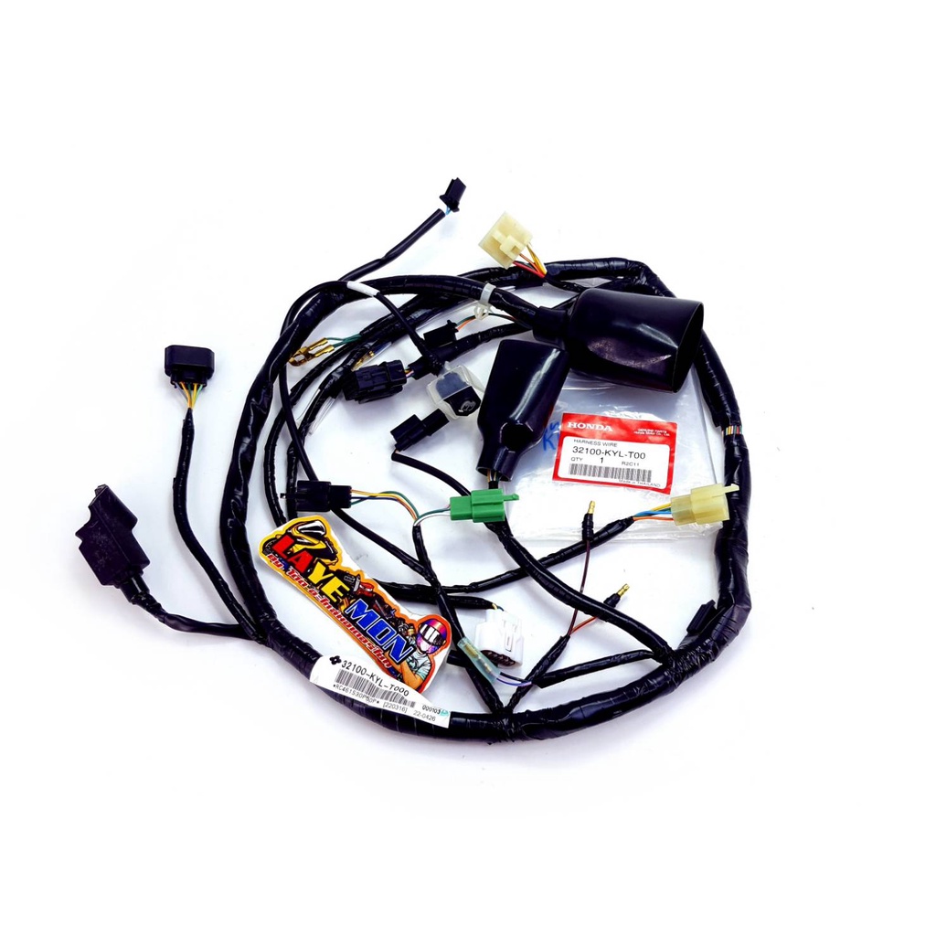 สายไฟ ชุดสายไฟกลางแท้เบิกศูนย์ รุ่นเซ็นเซอร์2 HONDA wave125i บังลม ปี ...