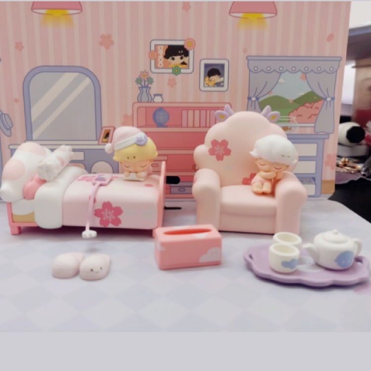 【ของแท้】POPMART ตุ๊กตาฟิกเกอร์ Dimoo Beaver of Mengxin สําหรับแขวนตก ...